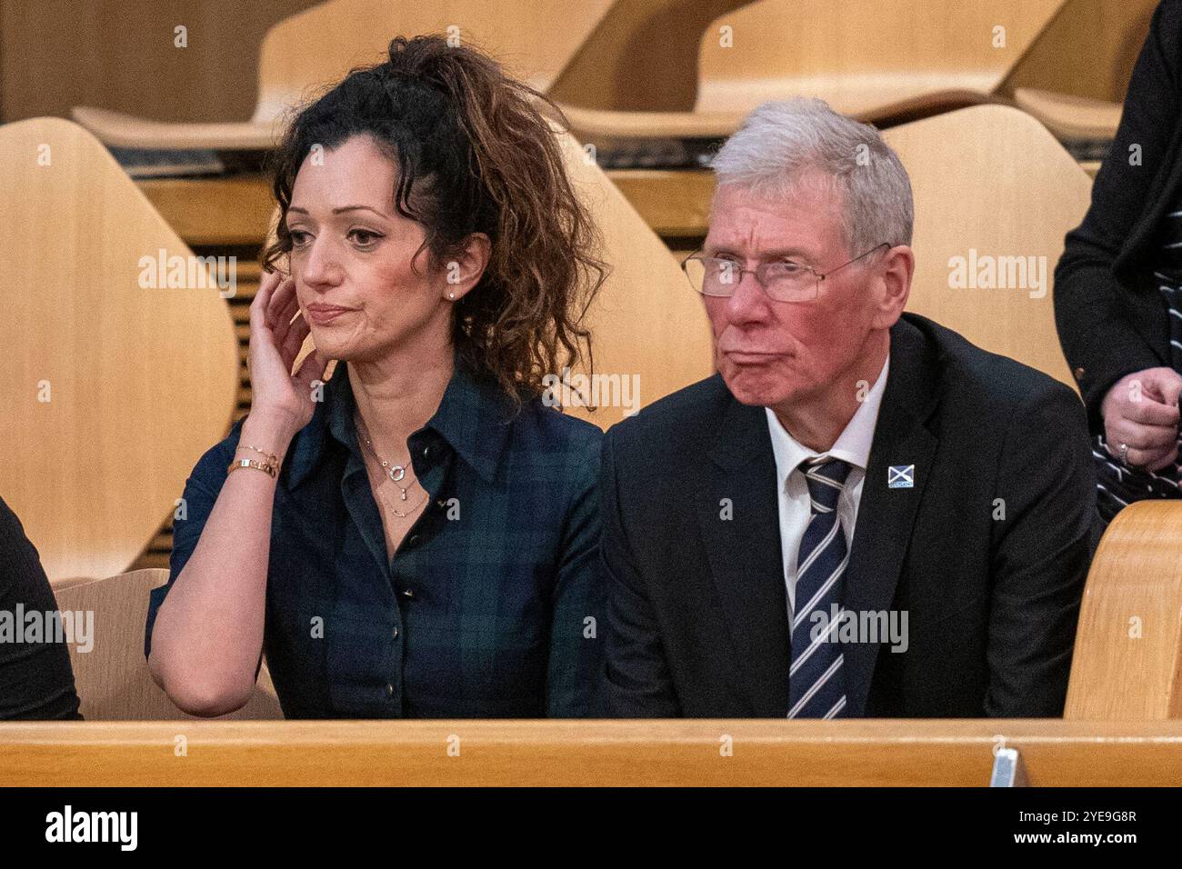 (left to right) Alex Salmond's niece Christina Hendry, Alba Party chair ...