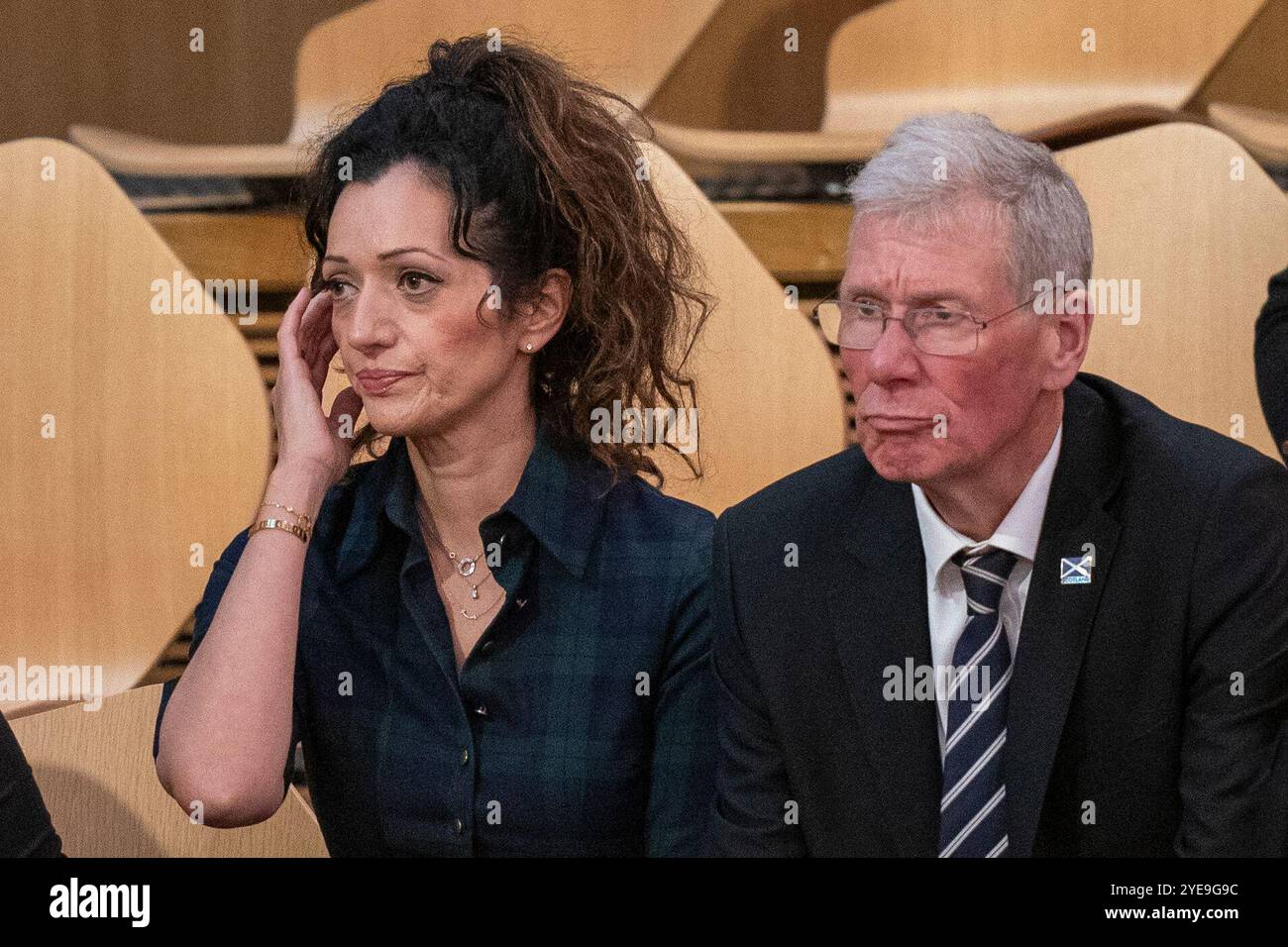 (left to right) Alex Salmond's niece Christina Hendry, Alba Party chair ...