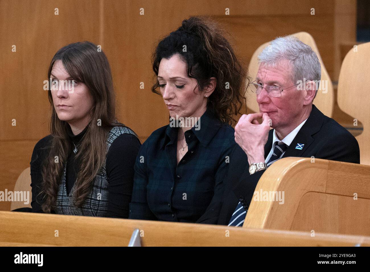 (left to right) Alex Salmond's niece Christina Hendry, Alba Party chair ...