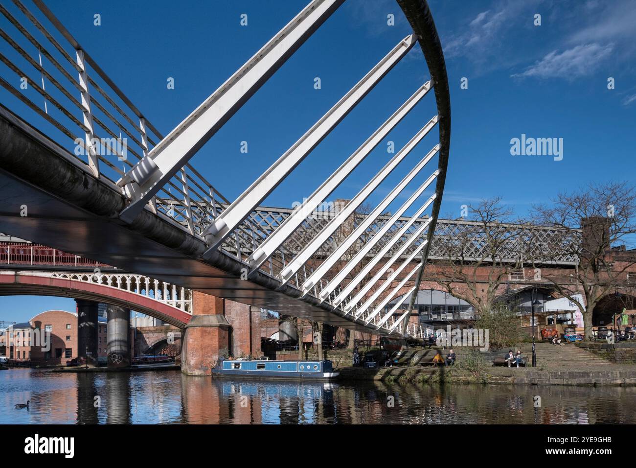 Steel arched footbridge hi-res stock photography and images - Alamy
