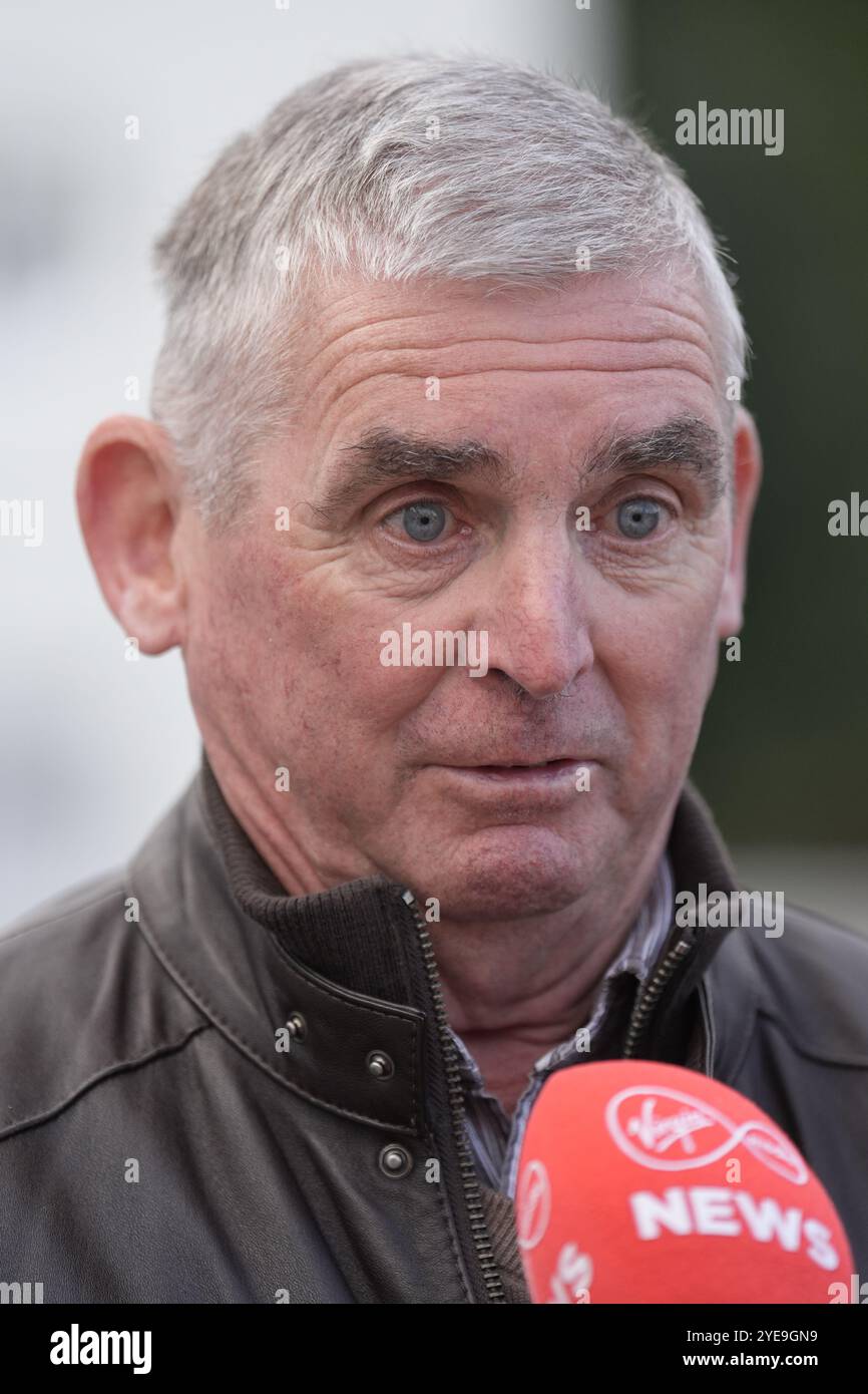 Sylvester Poff's great-grandson Mike Sugrue speaking ahead of a ...