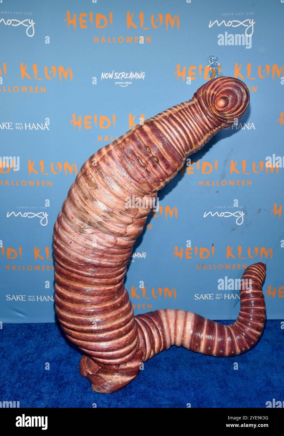 FILE - Heidi Klum, dressed as a worm, attends her 21st annual Halloween ...