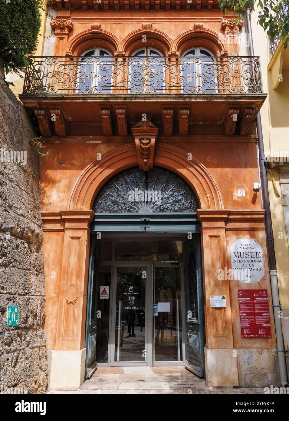 Entrance to the International Museum of Perfume in Grass, France; Grass ...