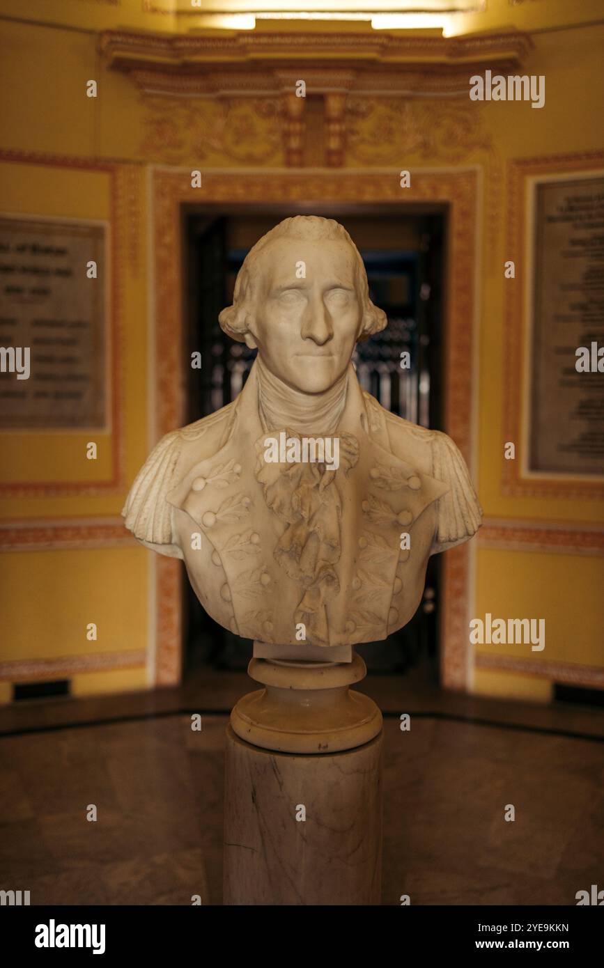 Claude Martin's bust inside La Martiniere College, Lucknow; Lucknow ...
