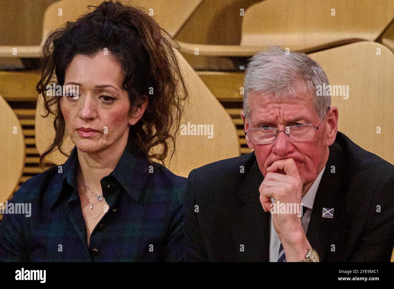 Edinburgh Scotland, UK 30 October 2024. Tasmina Ahmed-Sheikh and Kenny ...