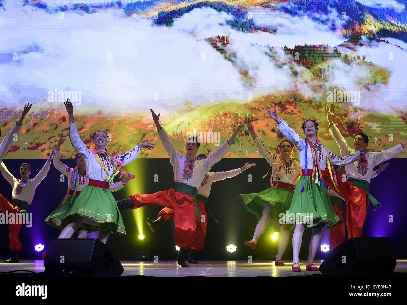 Non Exclusive: KYIV, UKRAINE - OCTOBER 26, 2024 - Participants perform ...