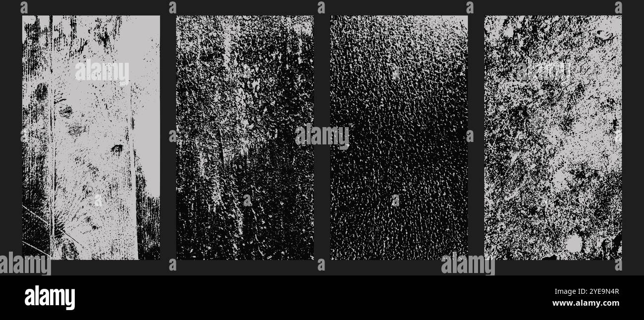 Collection of grunge textures with flecks and particles. Noise ...