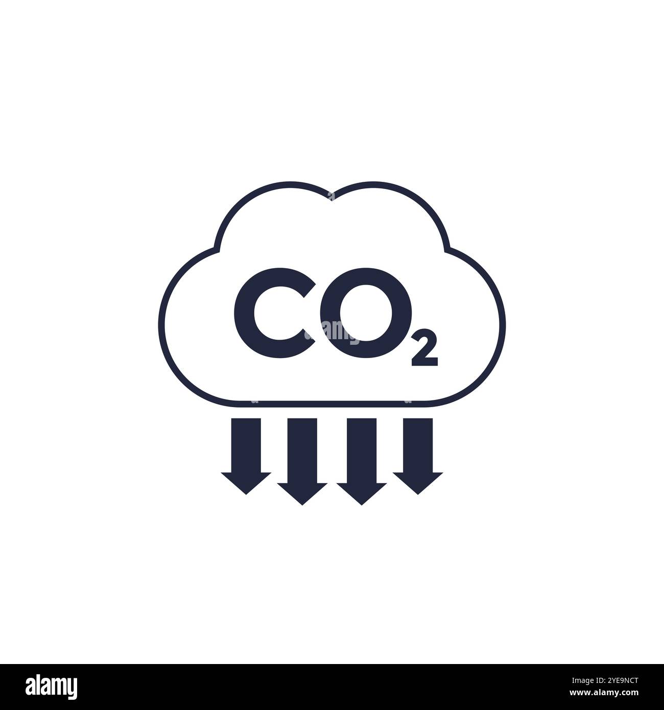 co2, carbon emission reduction icon Stock Vector Image & Art - Alamy