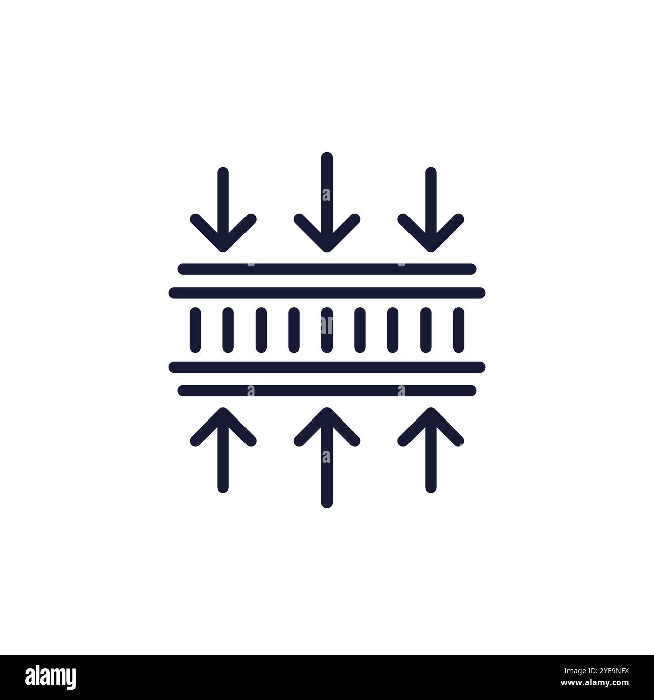 thick, thickness icon, line vector Stock Vector Image & Art - Alamy