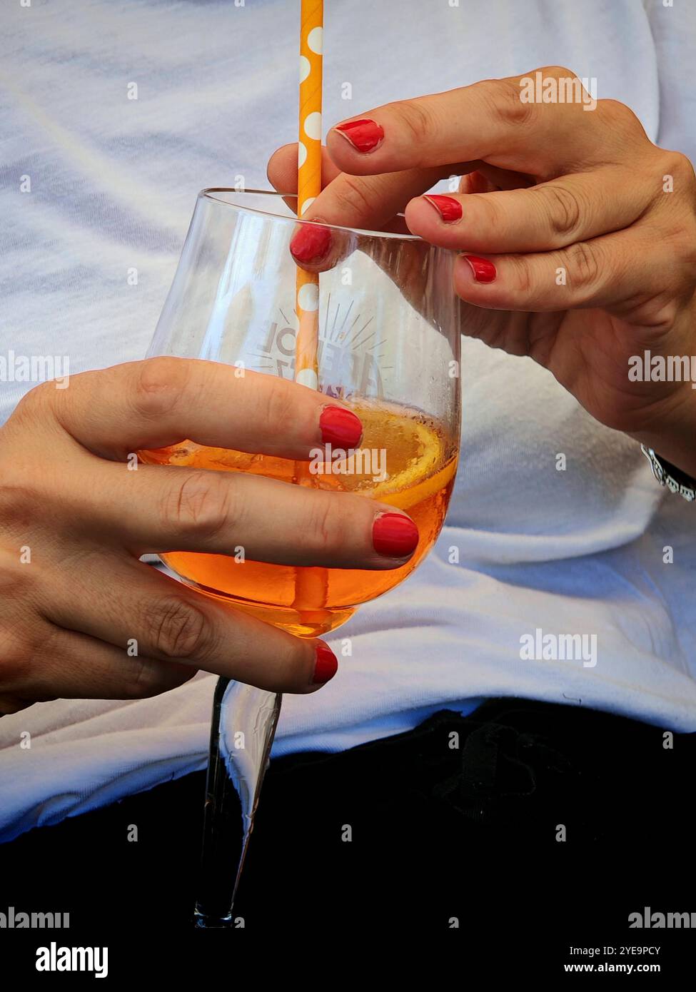 Drinking soft drink through a straw hi-res stock photography and images ...