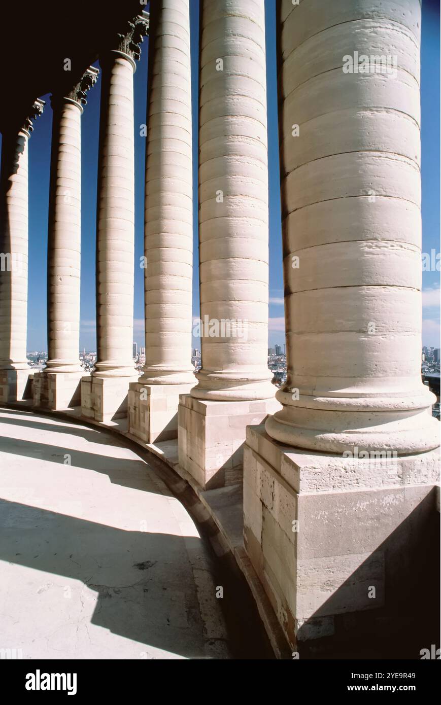 Pantheon with large white columns; Paris, France Stock Photo - Alamy