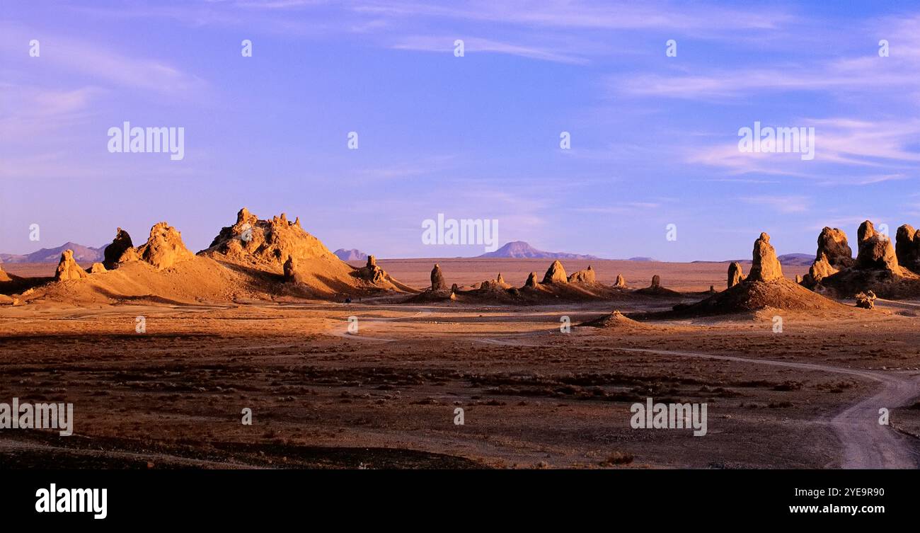 View of Trona Pinnacles in the National Natural Landmark of Trona ...