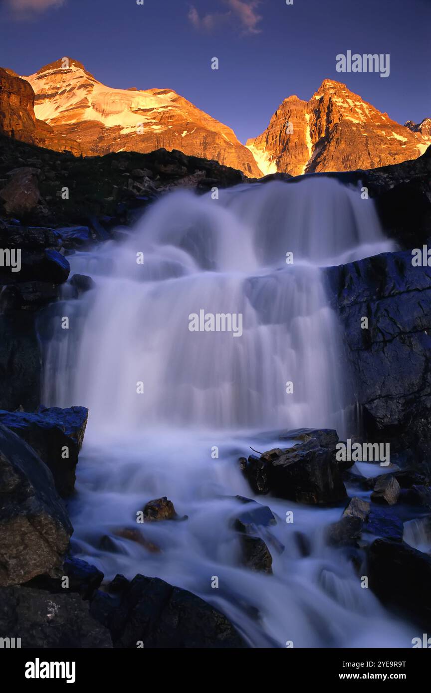 Victoria Falls, Glacier Peak and Mount Ringrose in Yoho National Park ...