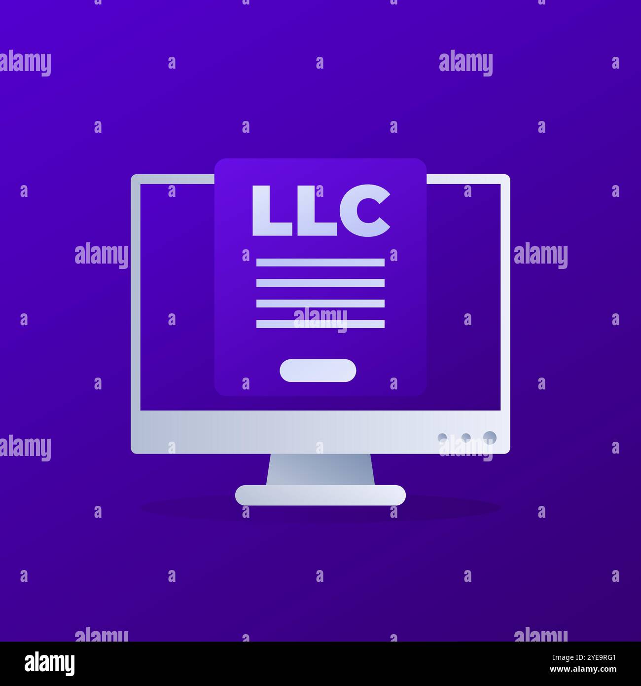 LLC online registration, Limited Liability Company Stock Vector Image ...