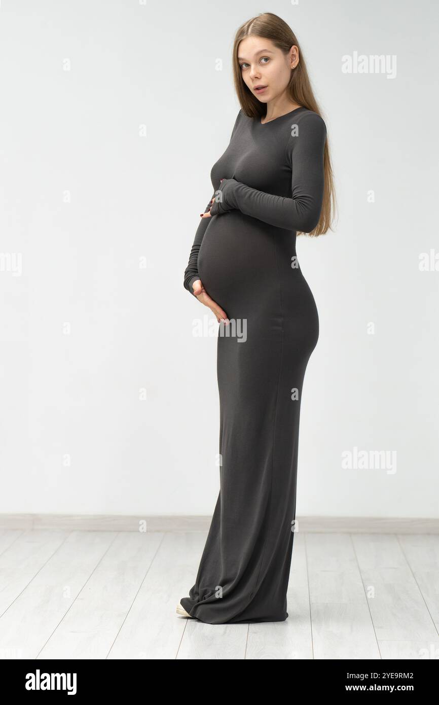 dress girl background mother pregnancy maternity black positive ...