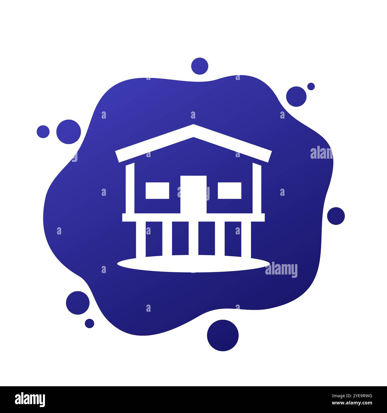 House on house on stilts Cut Out Stock Images & Pictures - Alamy