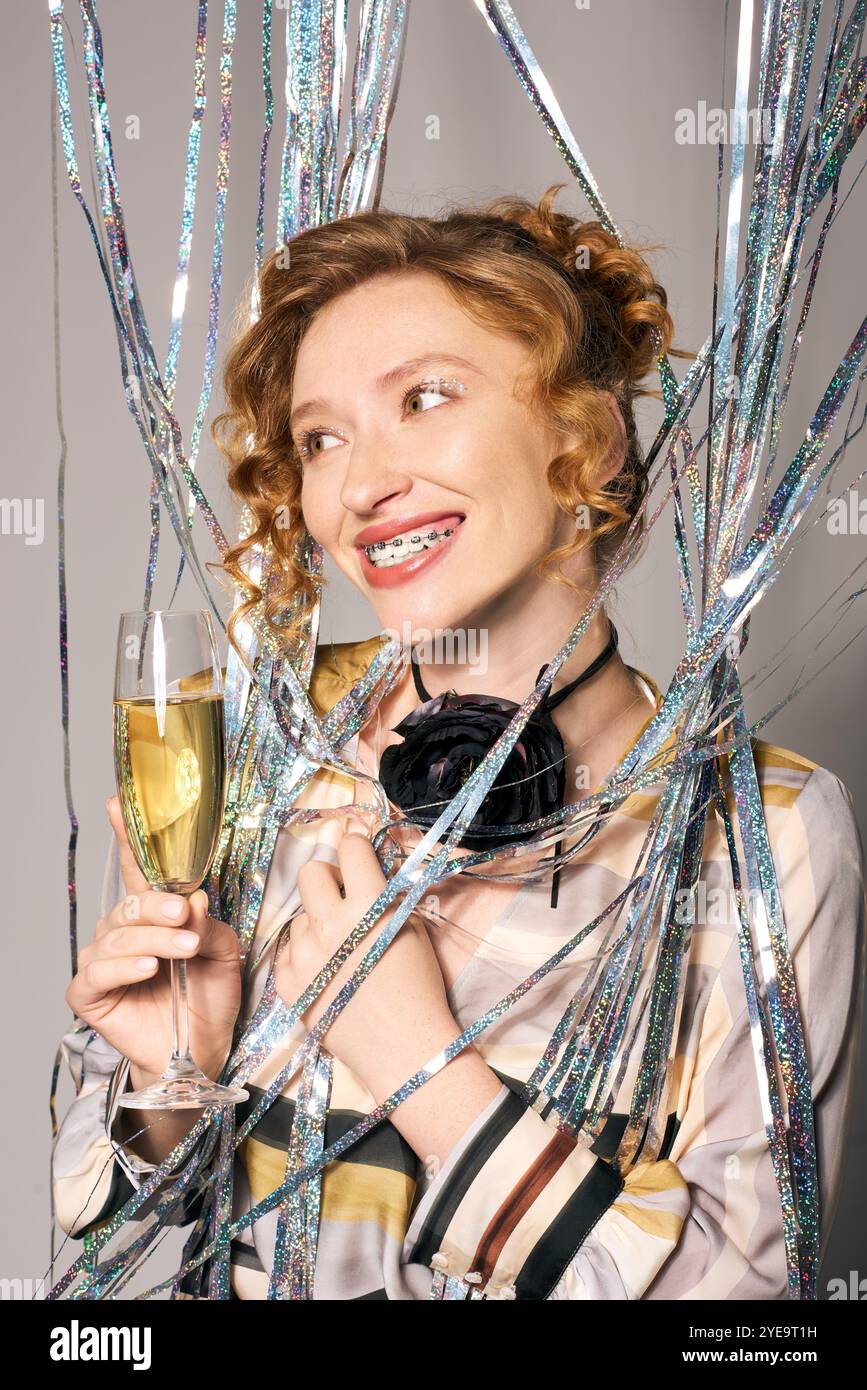 Streamers in hair hi-res stock photography and images - Alamy