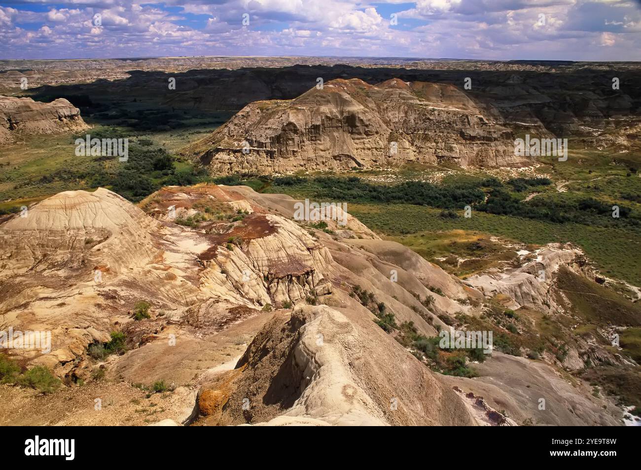Dinosaur Provincial Park in the Canadian prairies; Alberta, Canada ...