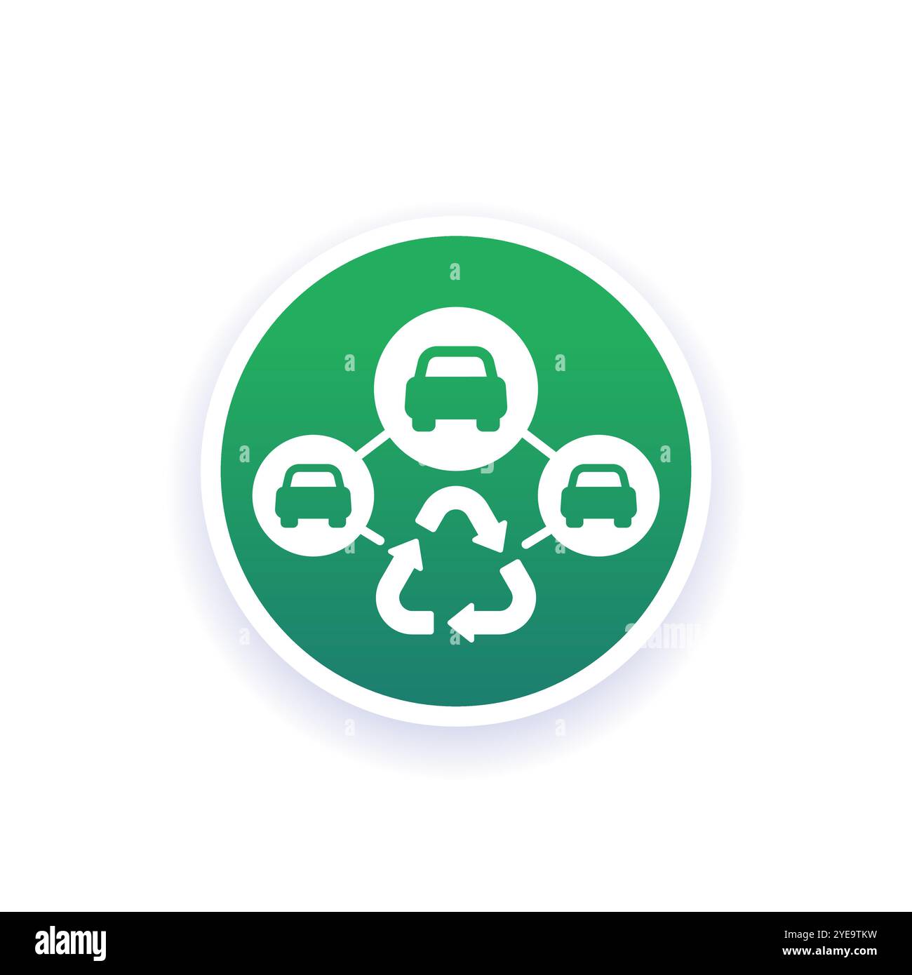 recycling cars or vehicles icon, vector Stock Vector Image & Art - Alamy