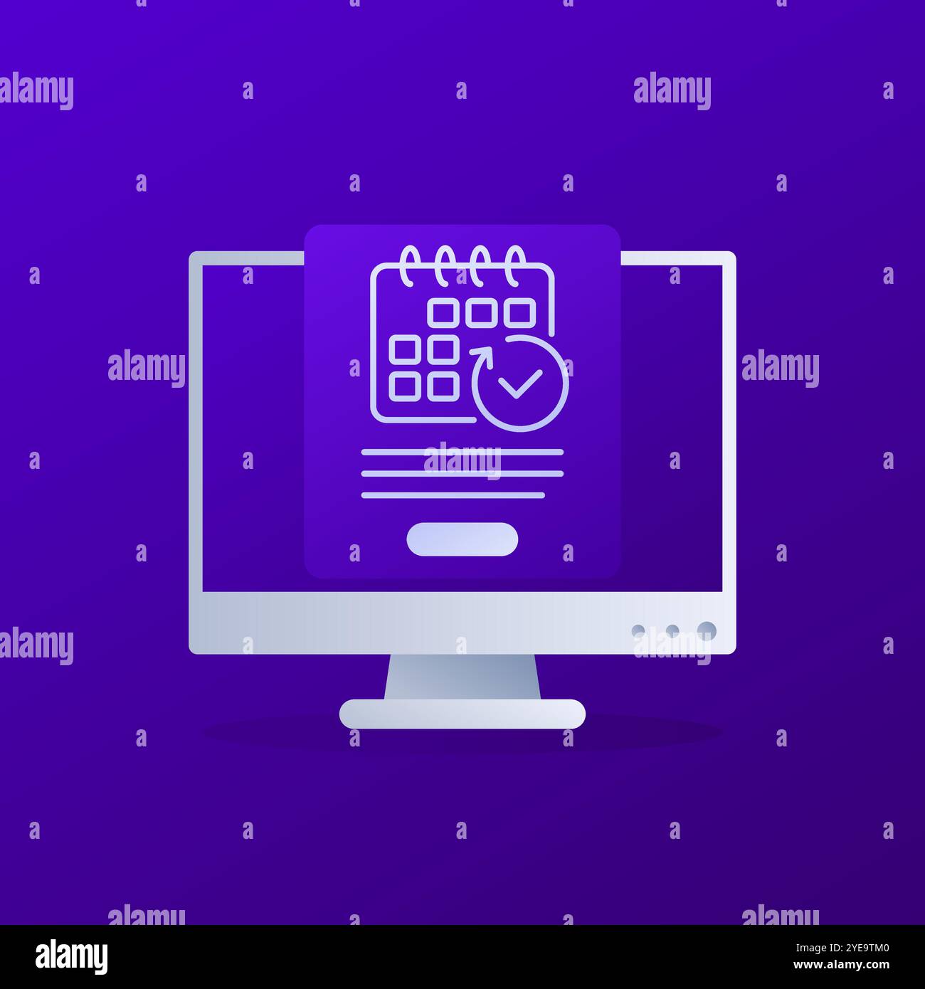 subscription, automatic monthly payments design Stock Vector Image ...
