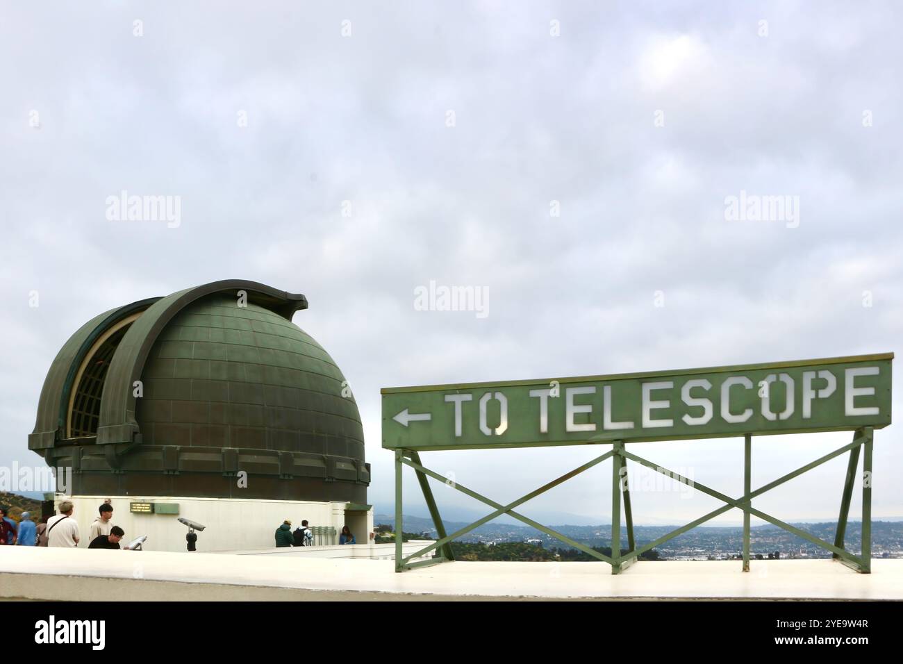Sign to the 12-inch Zeiss refracting telescope and 9½-inch refracting ...