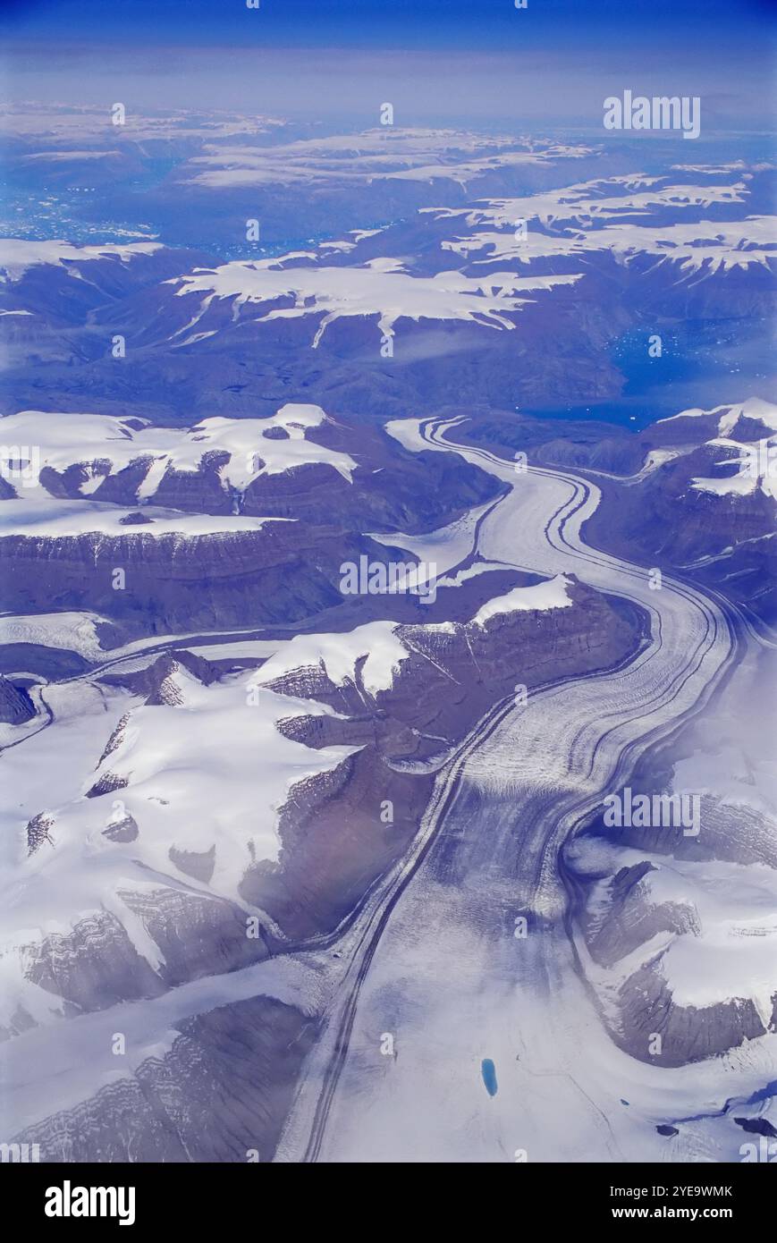 Aerial view of glaciers in Greenland; Greenland Stock Photo - Alamy
