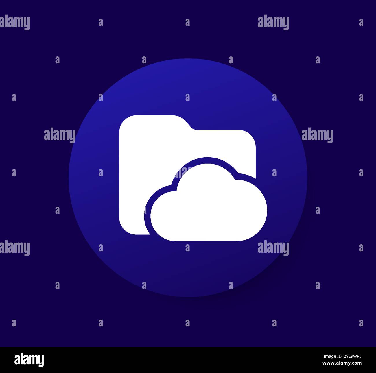 Cloud folder icon apps hi-res stock photography and images - Alamy