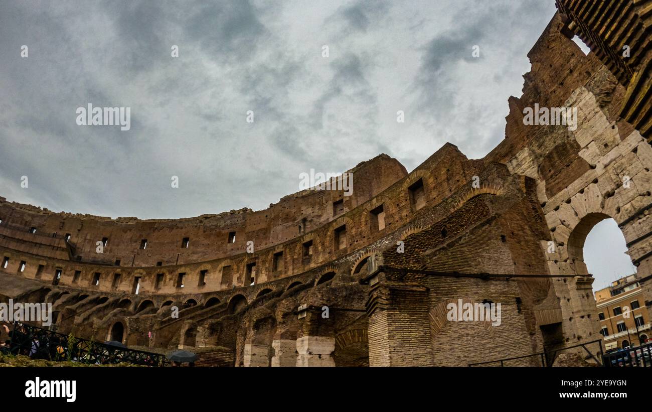 Colosseum (Coliseum or Colosseo) in Rome, Italy. Ancient ruins of ...