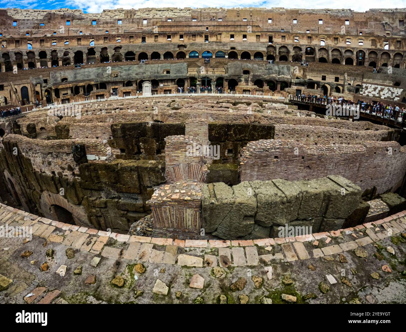 Colosseum (Coliseum or Colosseo) in Rome, Italy. Ancient ruins of ...