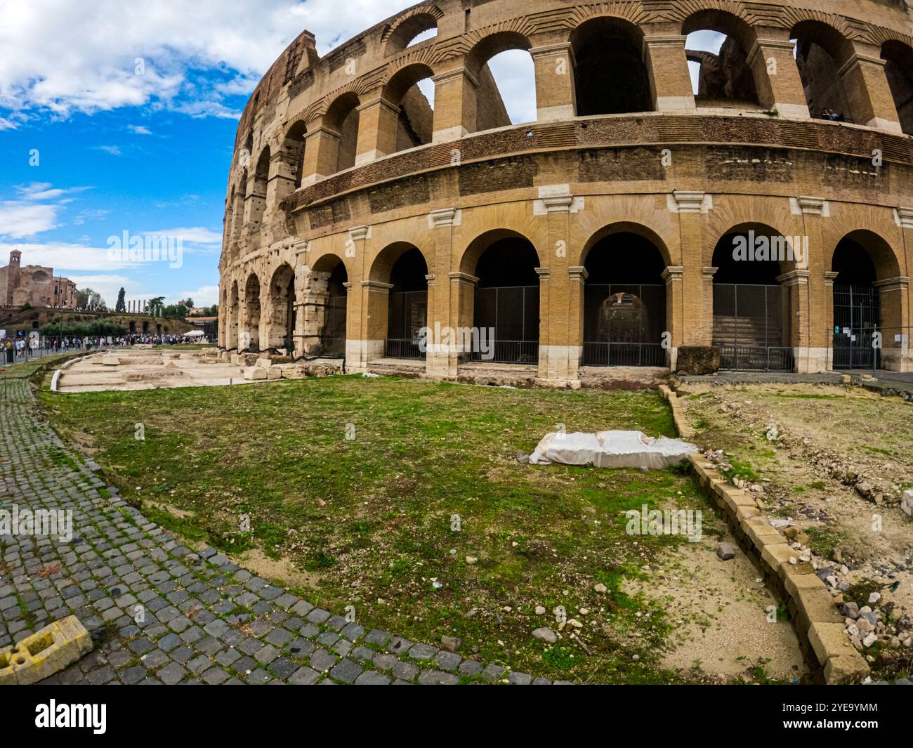 Colosseum (Coliseum or Colosseo) in Rome, Italy. Ancient ruins of ...