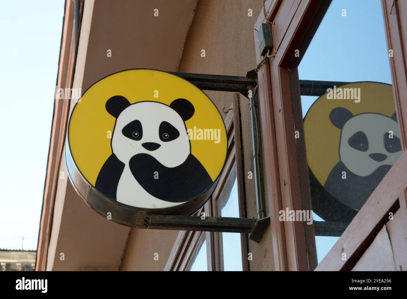 Panda sign outside abandoned sushi restaurant hi-res stock photography ...