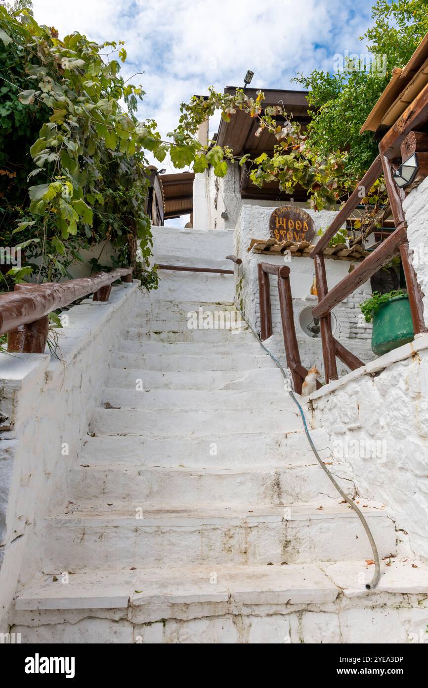 Lefkada. Greece- 10.17.2024. Exterior view of the Karya Folklore Museum ...