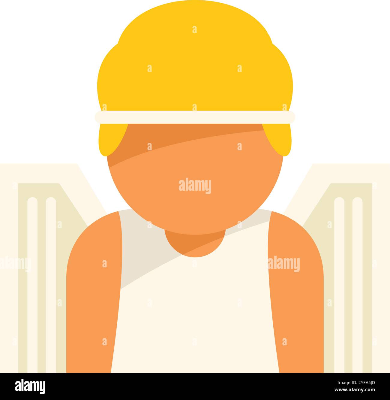 Cartoon illustration of the god apollo from greek mythology wearing a ...