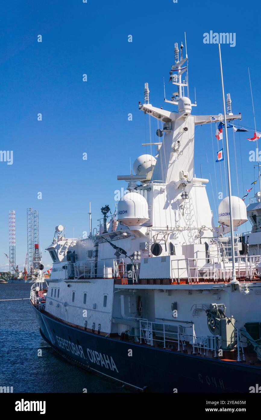 Kronstadt, Russia - June 22, 2024: Coast Guard patrol ship mooring in ...