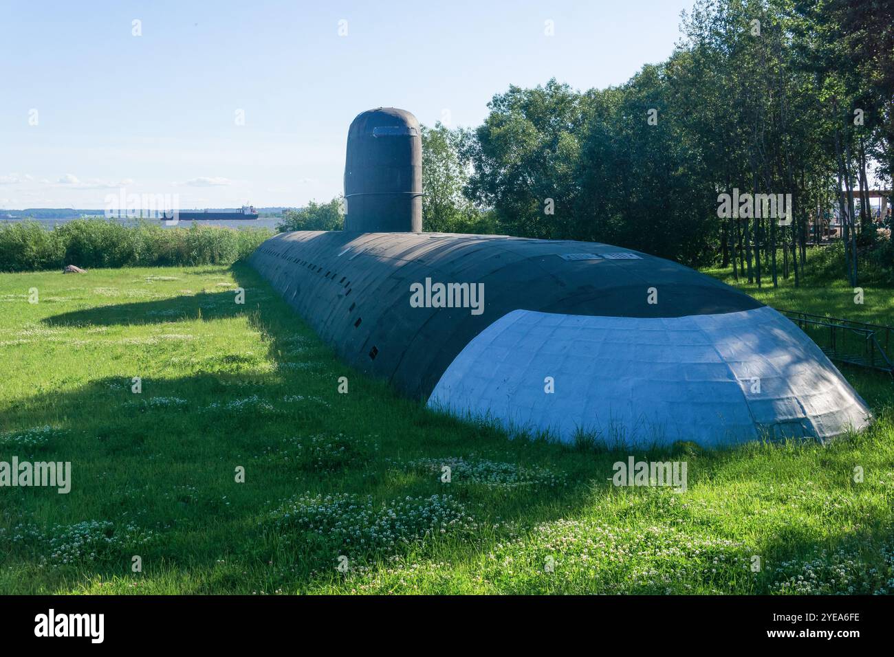 Kronstadt, Russia - June 22, 2024: art object, a full-size model of a ...