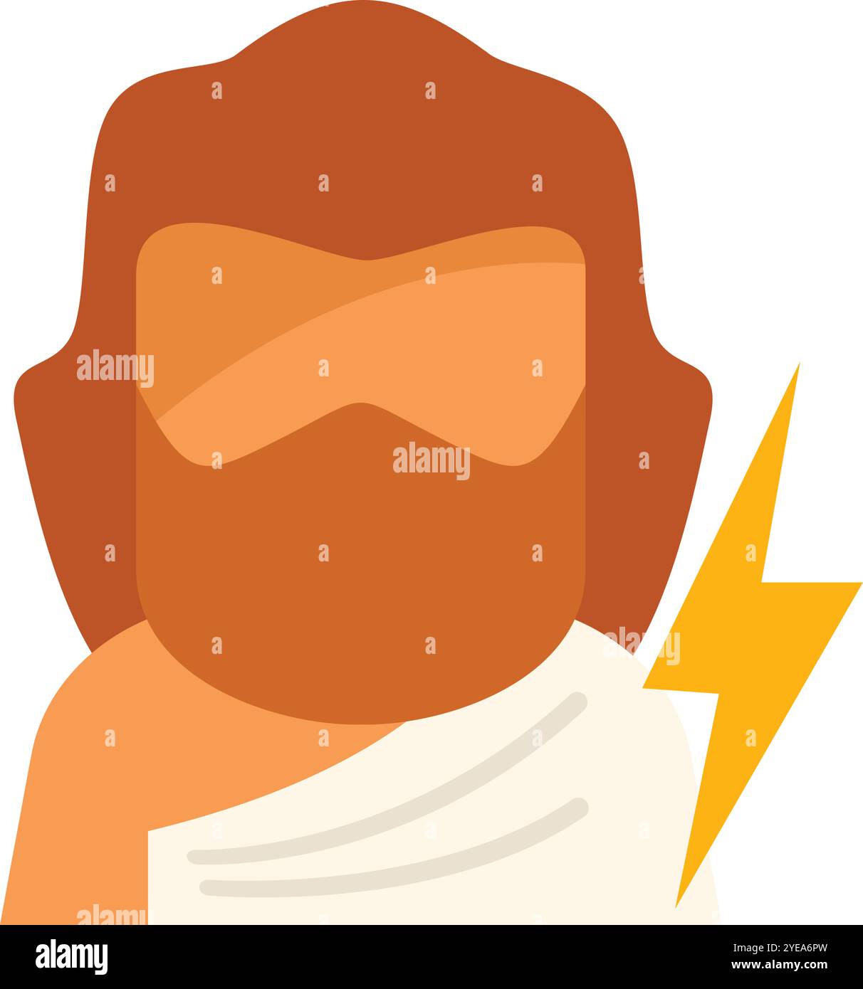 Cartoon illustration greek god zeus Cut Out Stock Images & Pictures - Alamy