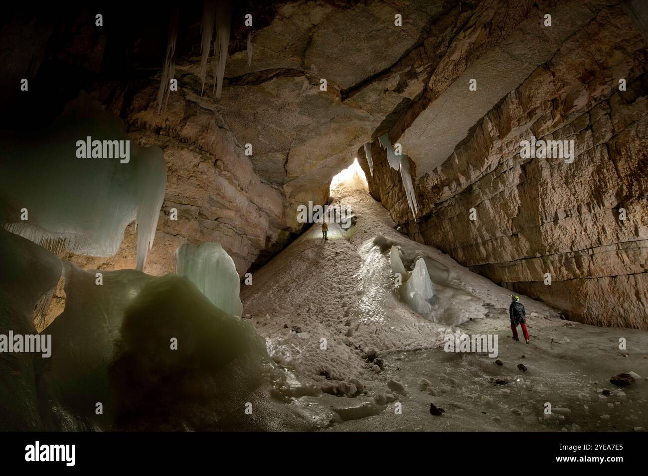 Beautiful, spectacular and unique ice caves of the European Alps. As ...
