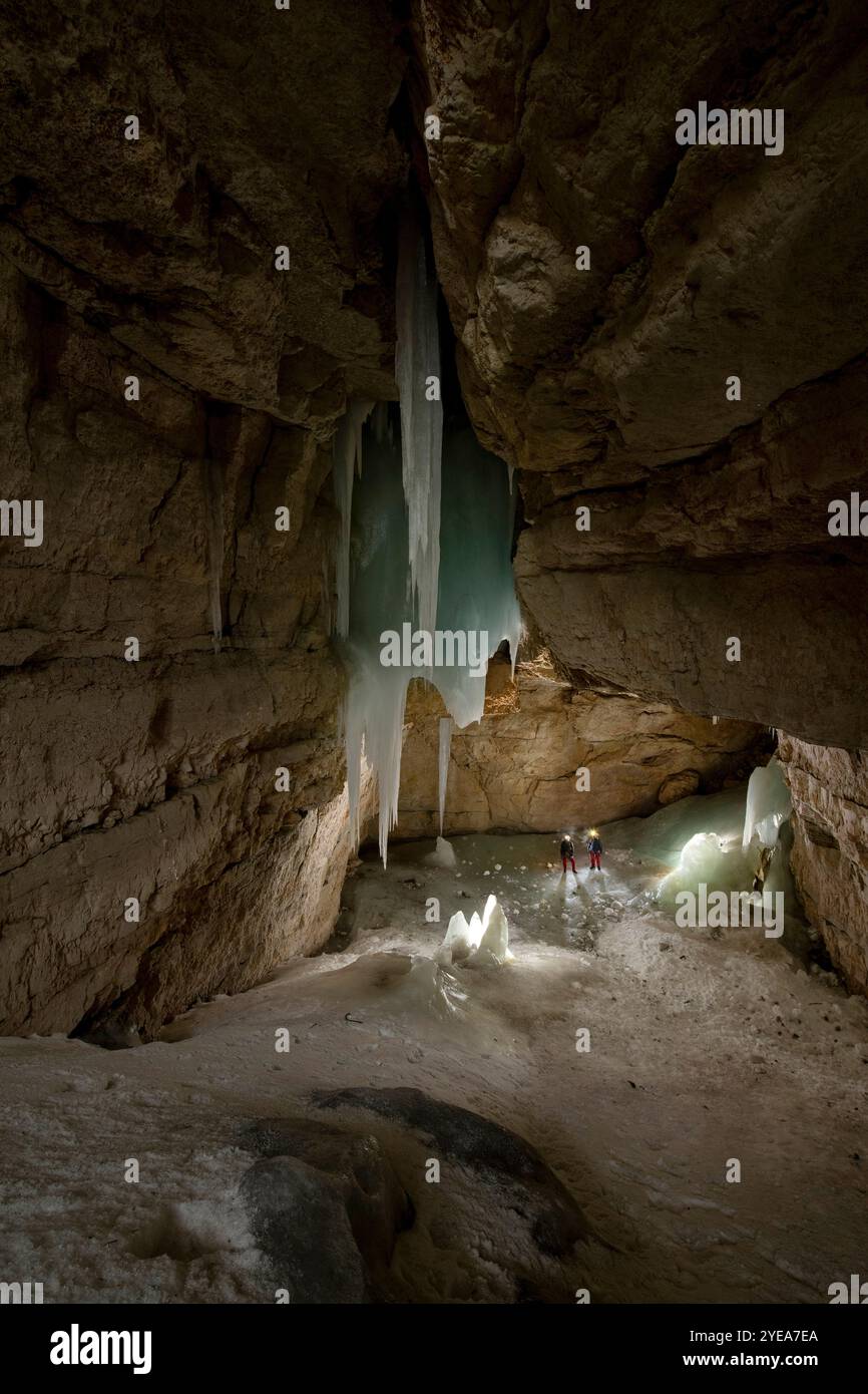 Exploration of the beautiful, spectacular and unique ice caves of the ...