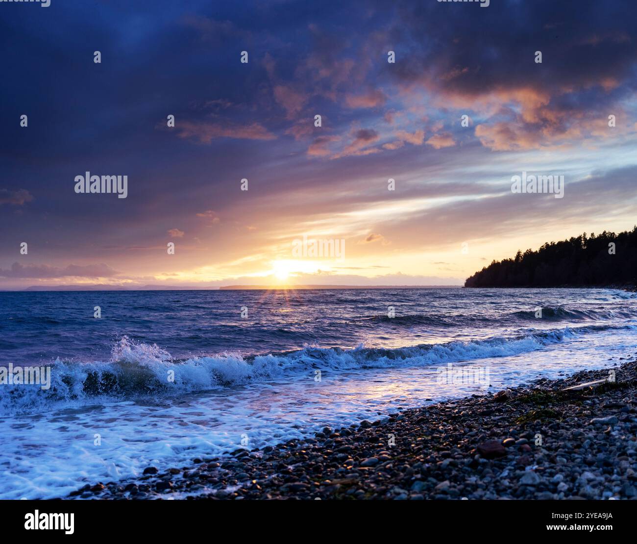 Beautiful white pebble beach hi-res stock photography and images - Alamy