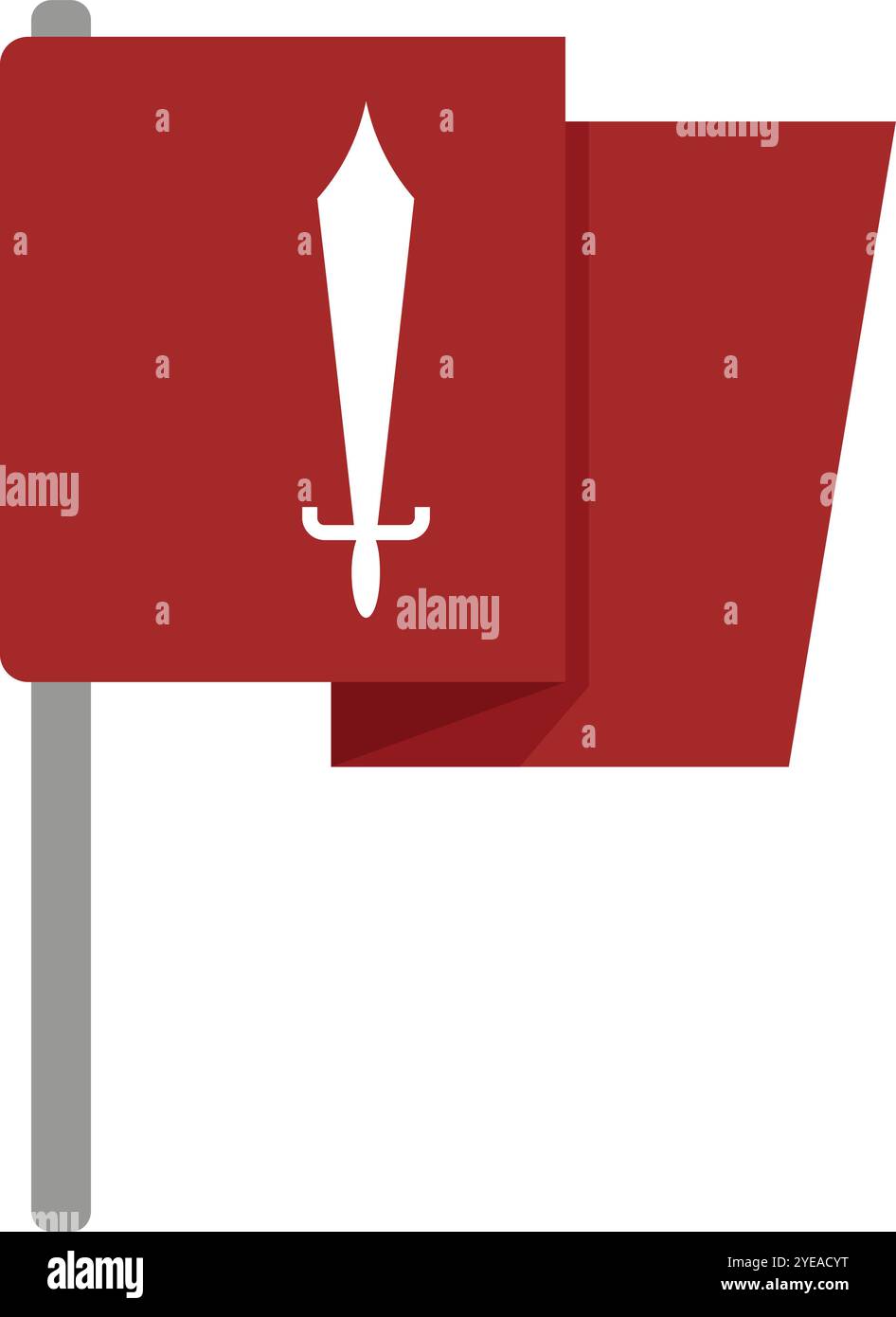 Red flag warning graphic Cut Out Stock Images & Pictures - Alamy