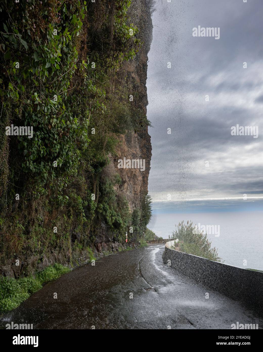 Cliff waterfall over ocean hi-res stock photography and images - Alamy