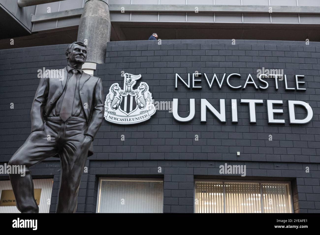 Sir Bobby Robson statue at St James’ Park during the Carabao Cup Last ...