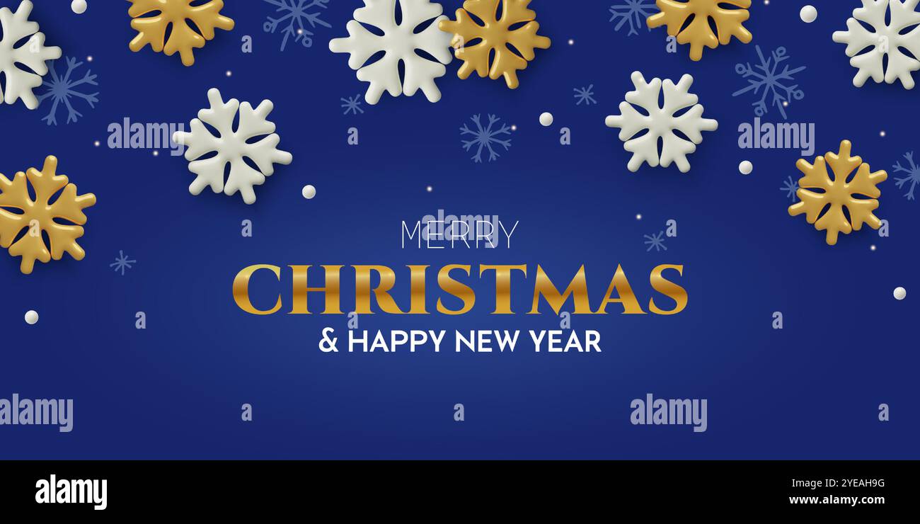3d three white christmas Stock Vector Images - Alamy