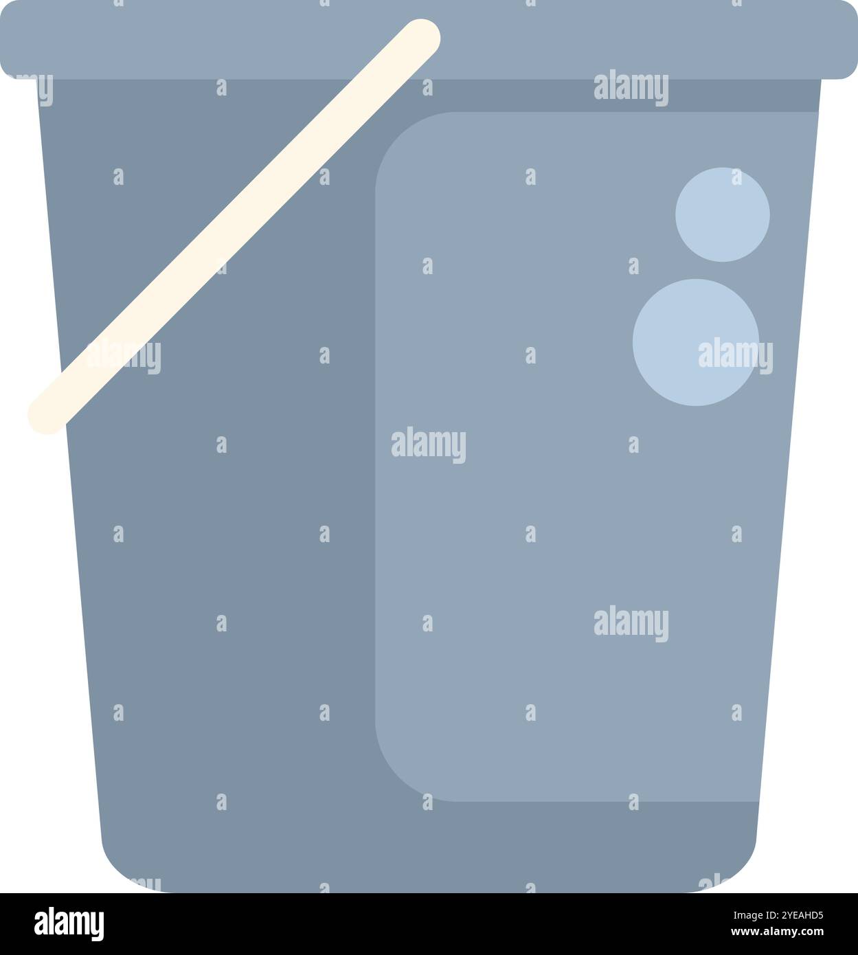 Grey metal container bucket Stock Vector Images - Alamy