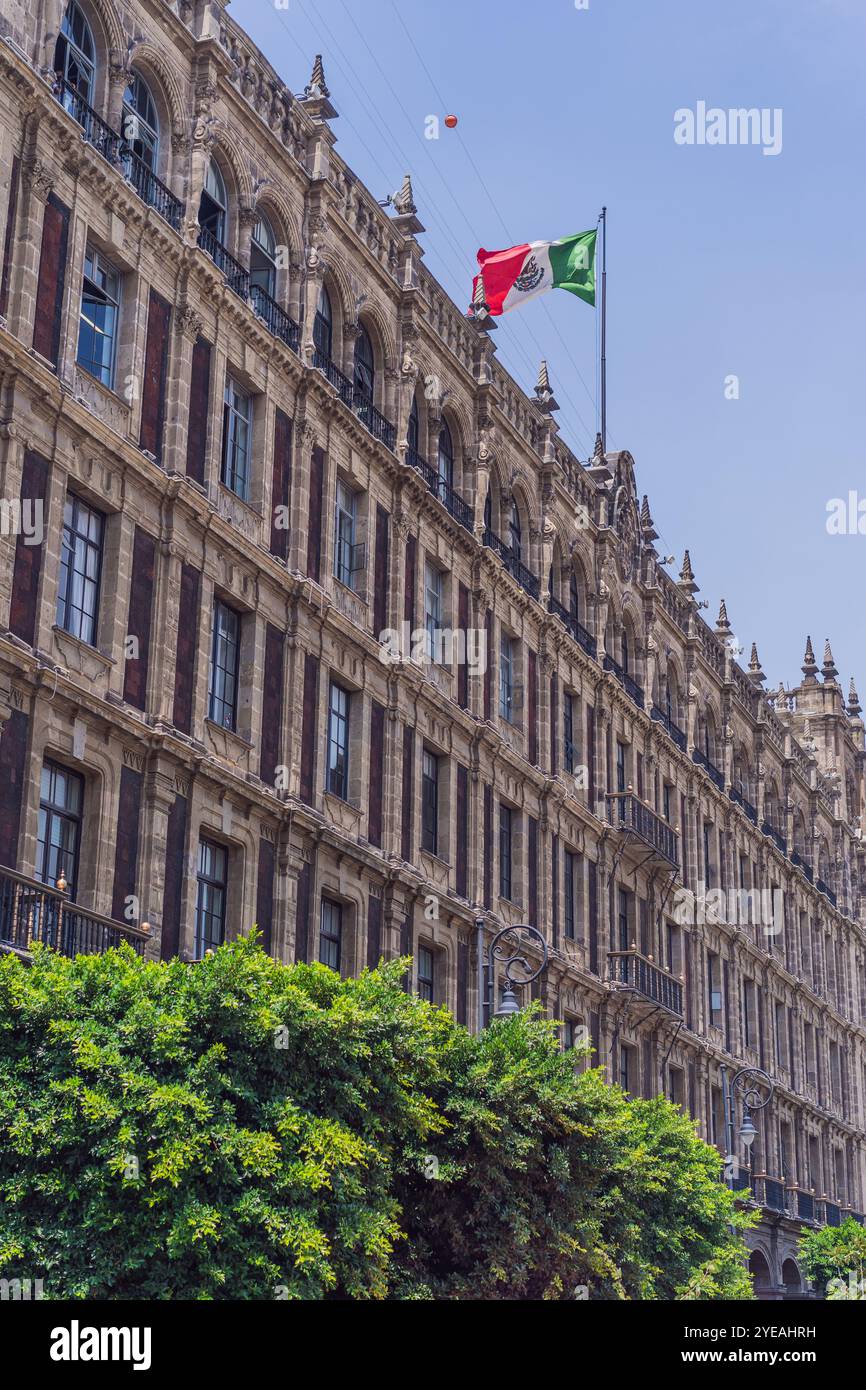 Beautiful building in the central square of Mexico City. Historic ...