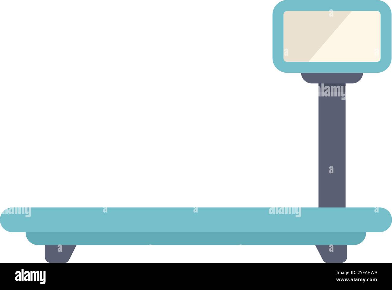 Digital platform scale showing empty reading displaying weight ... Digital platform scale showing empty reading displaying weight ...