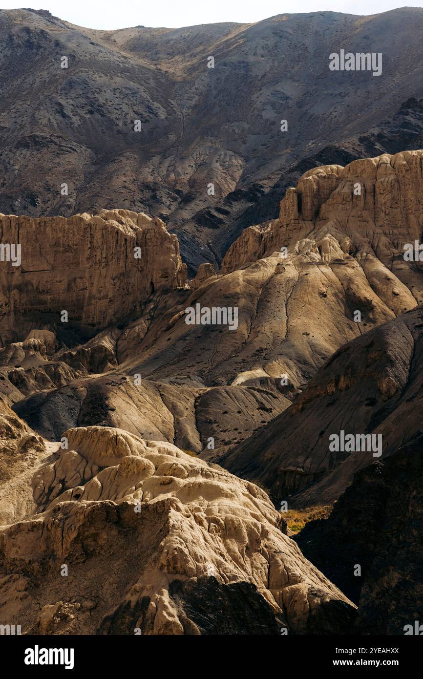 Rugged landscape resembling the surface of the moon in'Moon Land ...