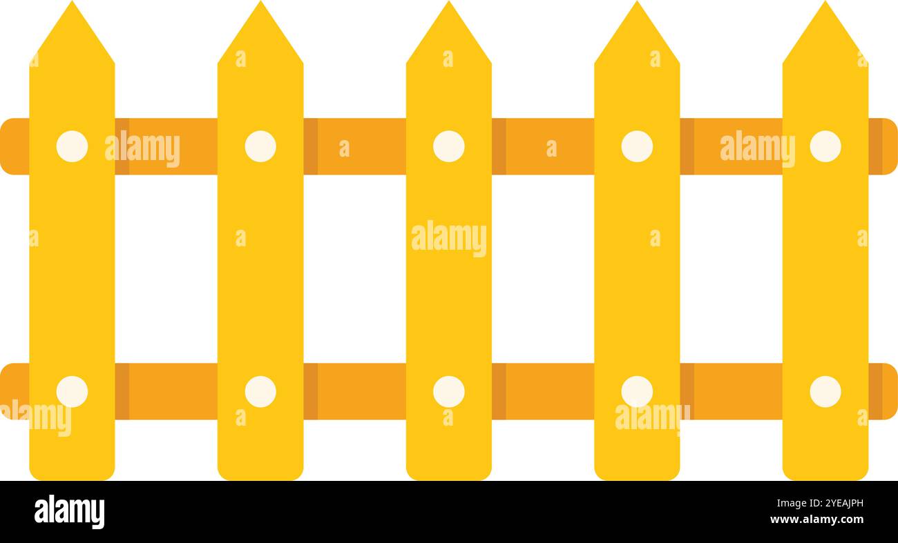 Wooden fence post and rail Stock Vector Images - Alamy