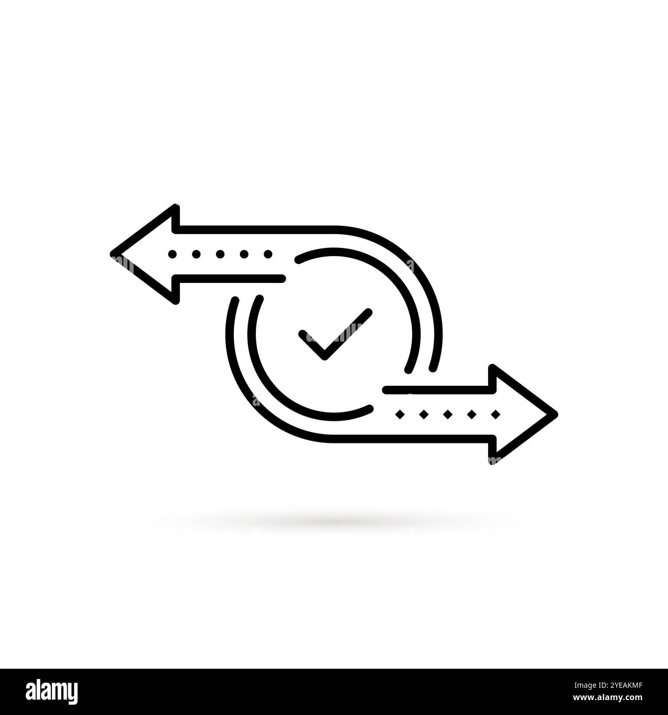 easy transfer like thin line cash flow icon Stock Vector Image & Art ...