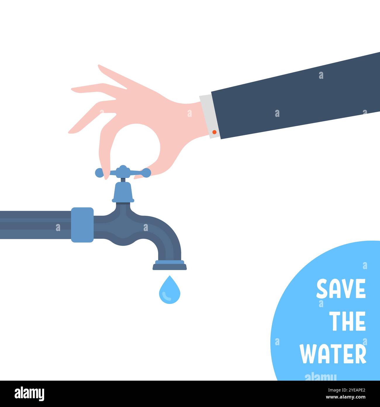 Hand closes Stock Vector Images - Alamy